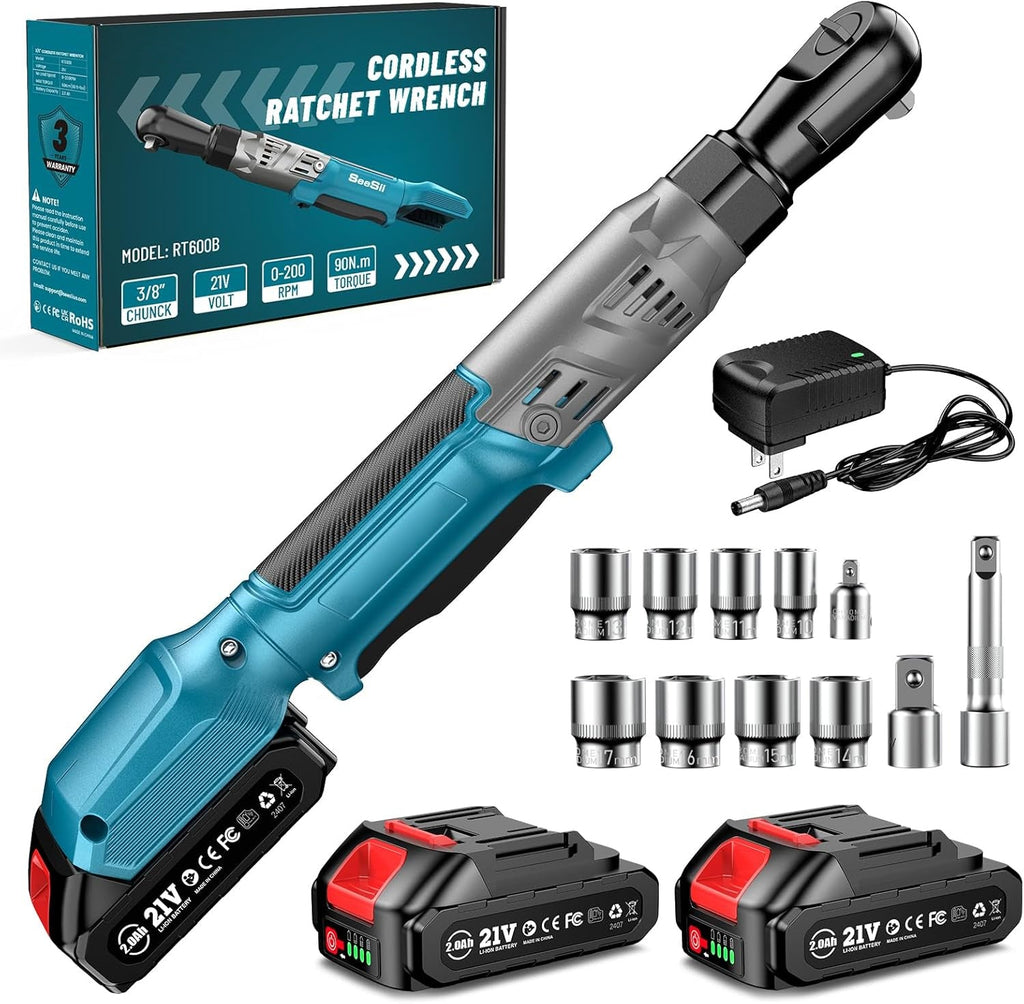 Sakerplus Cordless Electric Ratchet Wrench Set – Sakertool