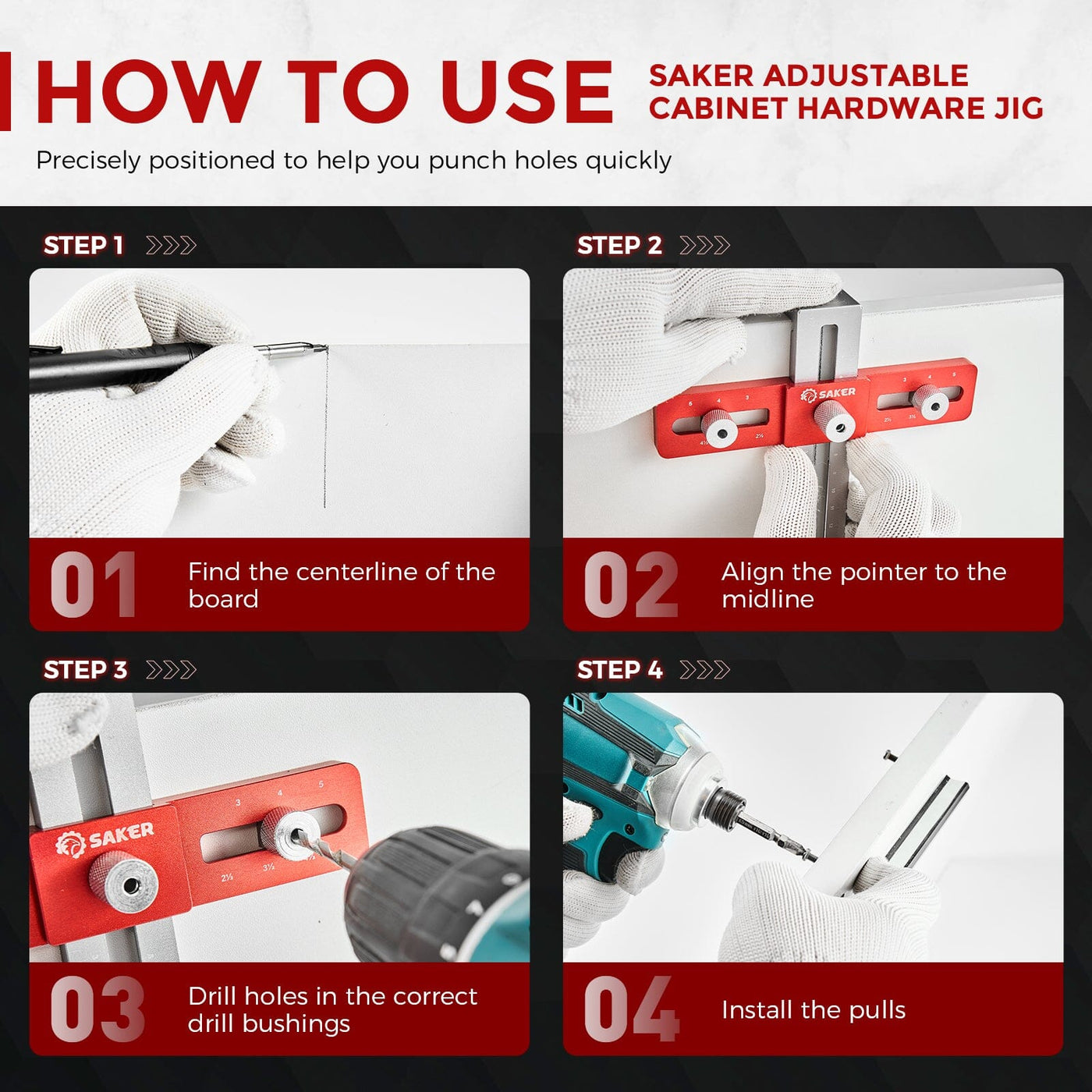 SAKER® Cabinet Door Mounting Jig – Sakertool