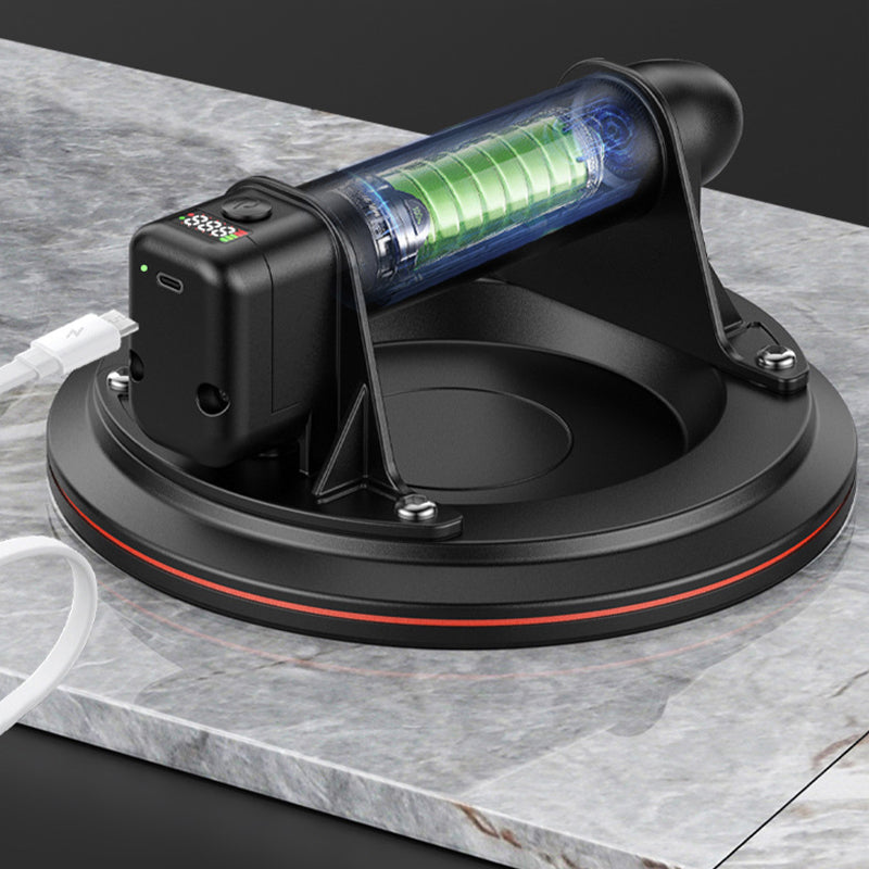 Saker Super powerful motorized suction cup lifts large glass/granite/t ...